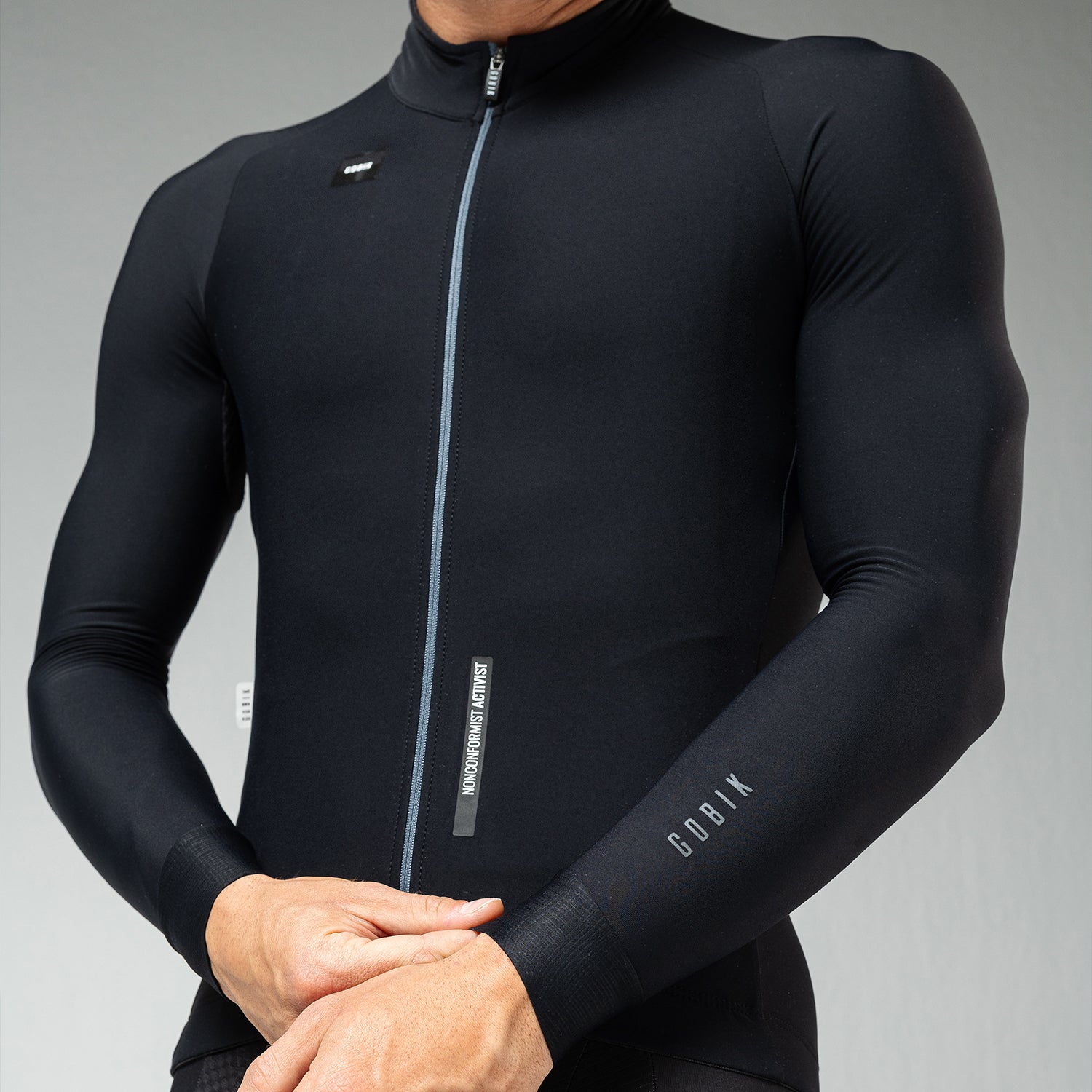 PACER SOLID Jet Black · Jersey · Men – Gobik